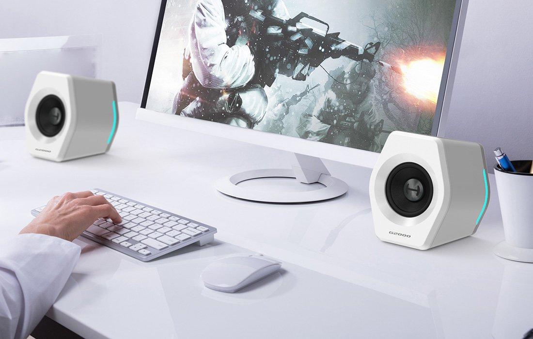 Kompiuterio kolonėlės skirtos žaidimams Edifier Hecate G2000, Baltos ...