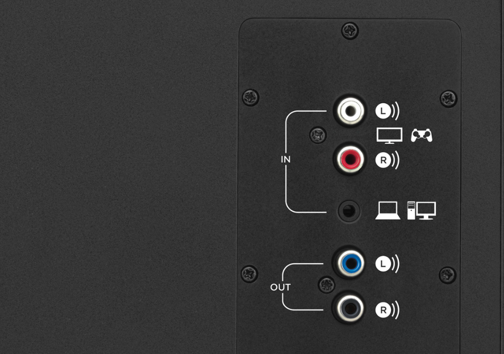 Kompiuterio kolonėlės Logitech Z533 Performance / Juodos, modelis - 980 ...