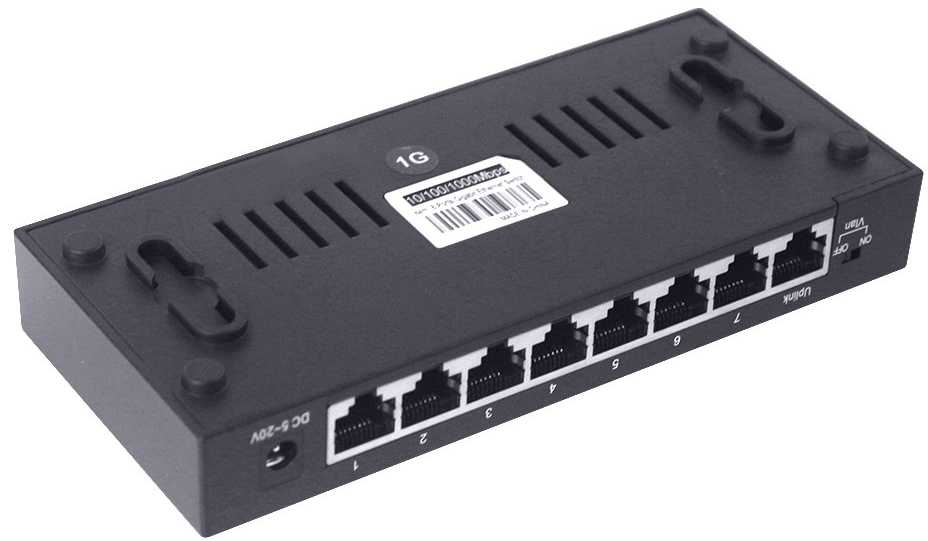 Maršrutizatorius EDUP EP-SG7810 Network Switch 8 port 10 / 100 / 1000mbps / RTL8370N / VLAN ...