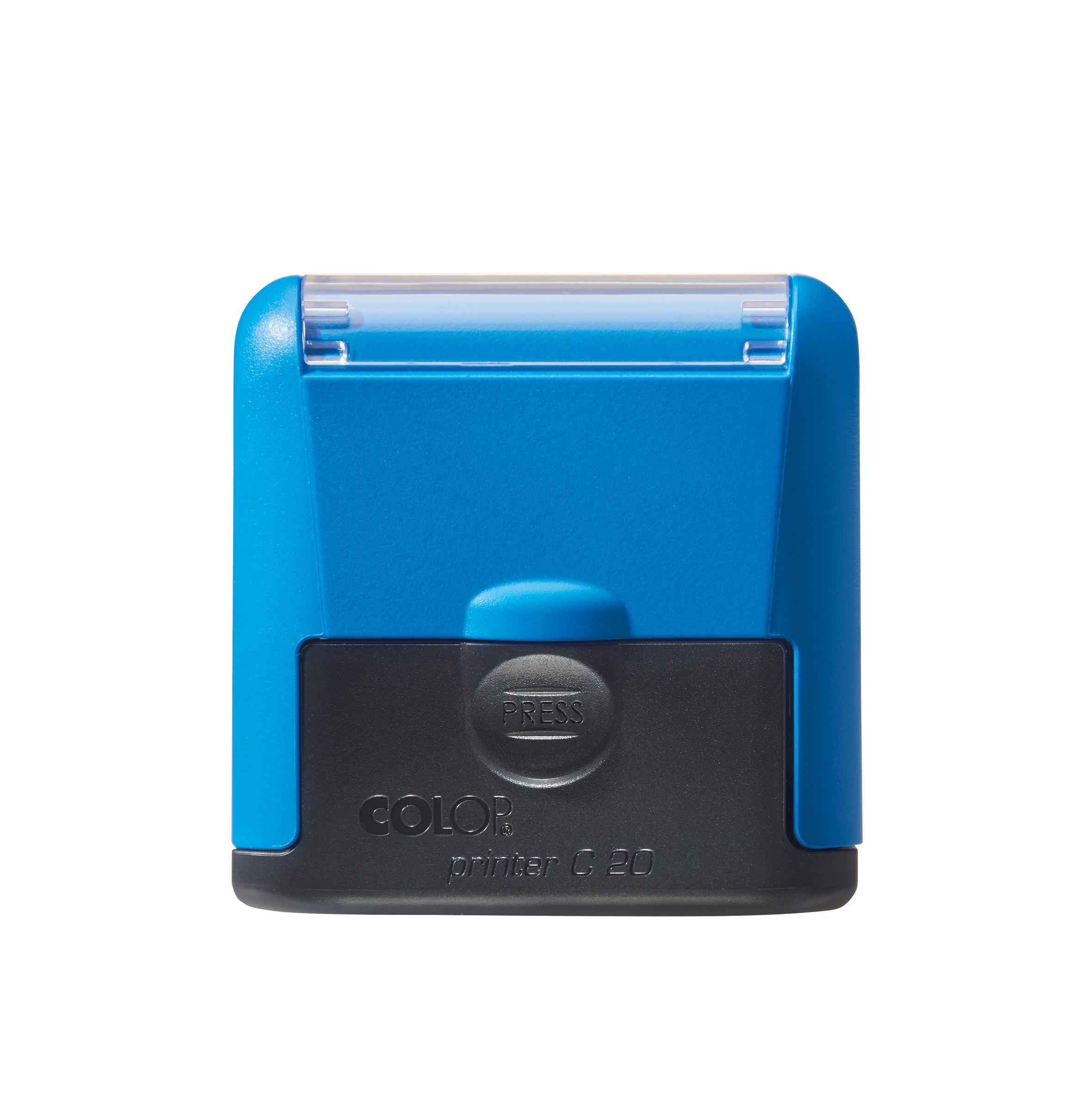 Antspaudas COLOP Spausdintuvas C20, mėlynas korpusas, mėlyna pagalvėlė ...
