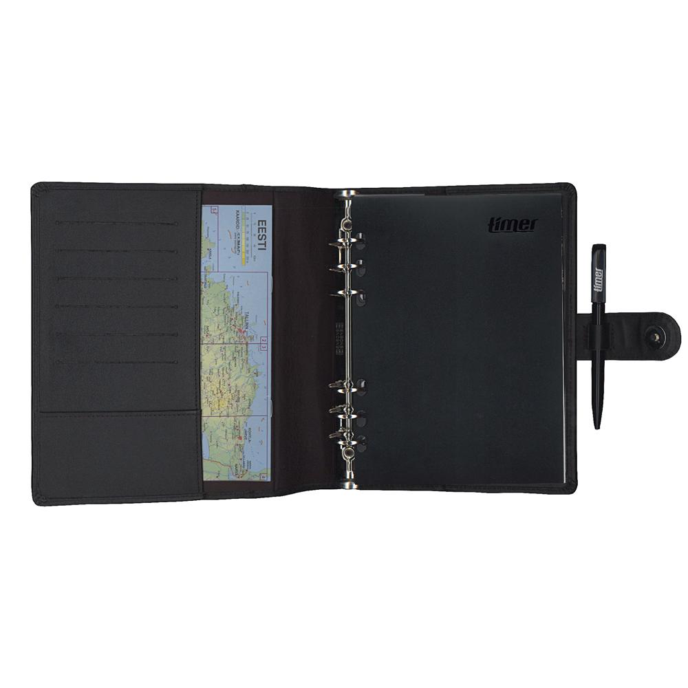 Timer Kalendorius MAXI organizer 2025 A5, oda, juoda, žema kaina | Varle.lt