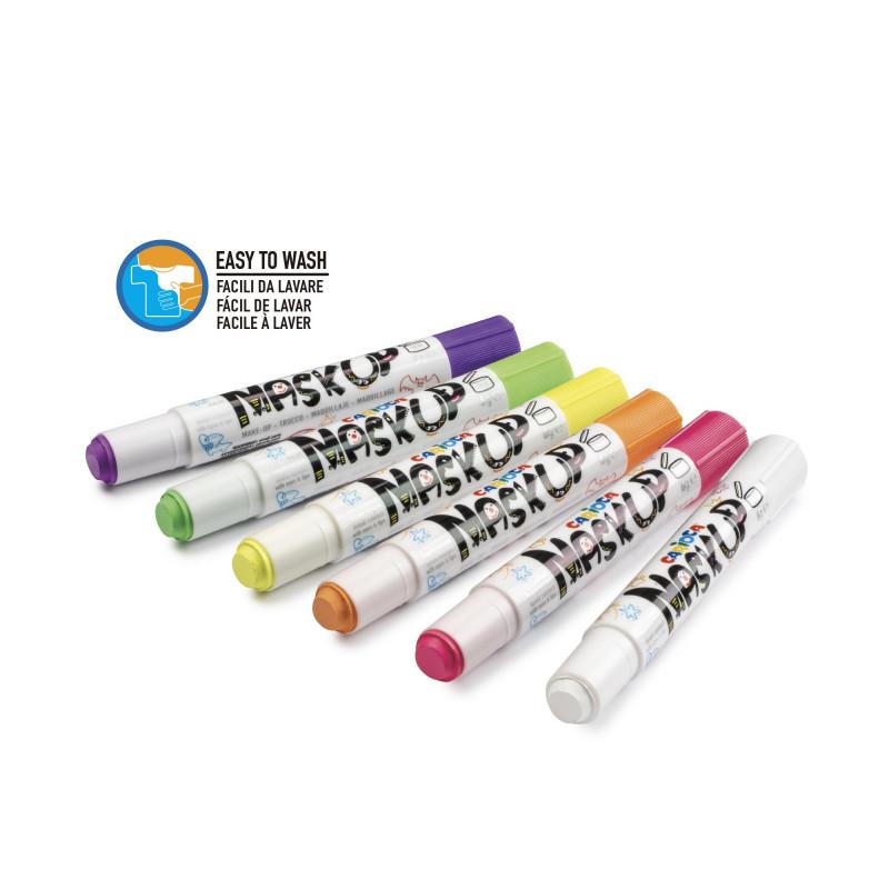 Dažai veidui CARIOCA Mask Up Neon, 6 spalvos, žema kaina | Varle.lt