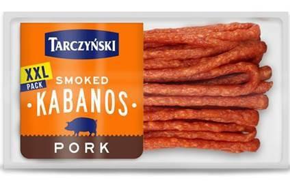 Karštai rūkytos dešrelės TARCZYNSKI KABANOS, su kiauliena, IIr., 440g ...