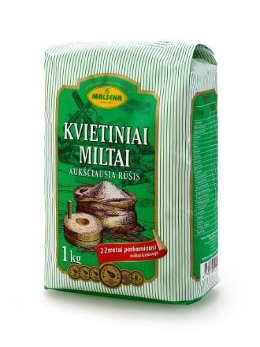 Miltai MALSENA, kvietiniai, aukšč. rūšies, 550D, 1kg, žema kaina | Varle.lt