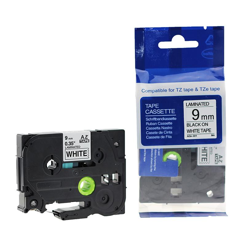 Spausdintuvas Prc Tape Pakaitalas Juostelė BROTHER TZE-221, 9 mm x 8 m ...