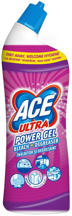 Tualeto valiklis ACE ULTRA POWER GEL FRESH EFFECT, 750 ml, gaivaus ...