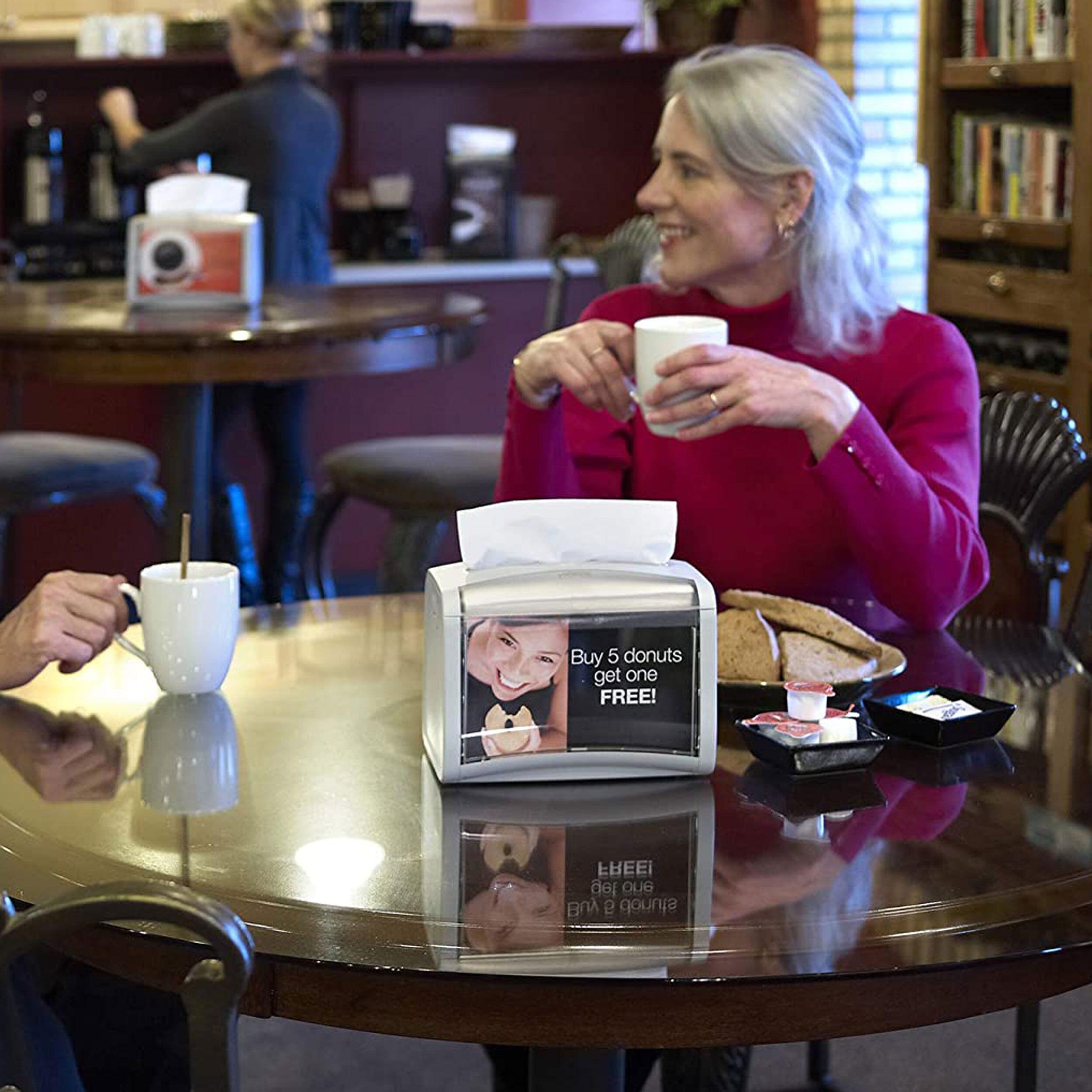 Servetėlių dozatorius TORK XPRESSNAP TABLETOP, 20,1 x 15,5 x 15 cm, šv ...