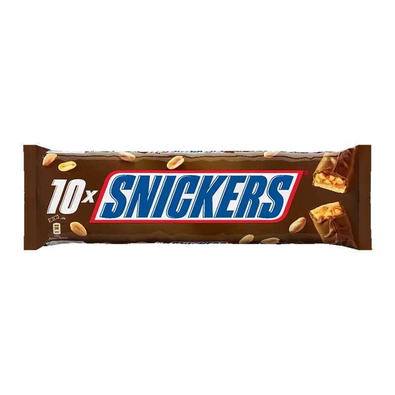 Šokoladiniai batonėliai SNICKERS, 10x50g, žema kaina | Varle.lt
