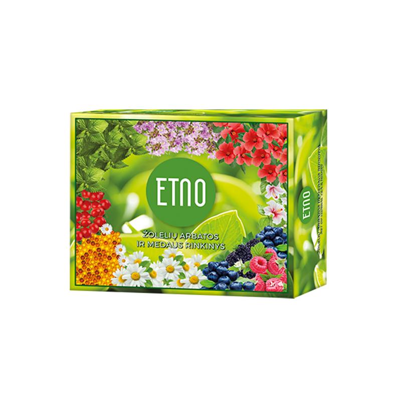 Žolelių arbatos rinkinys ETNO, arbata su medumi, 180 g, žema kaina ...