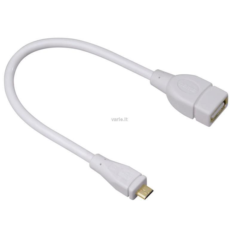 HAMA USB 2.0 Adapteris Cable micro B kištukas - A lizdas, modelis ...