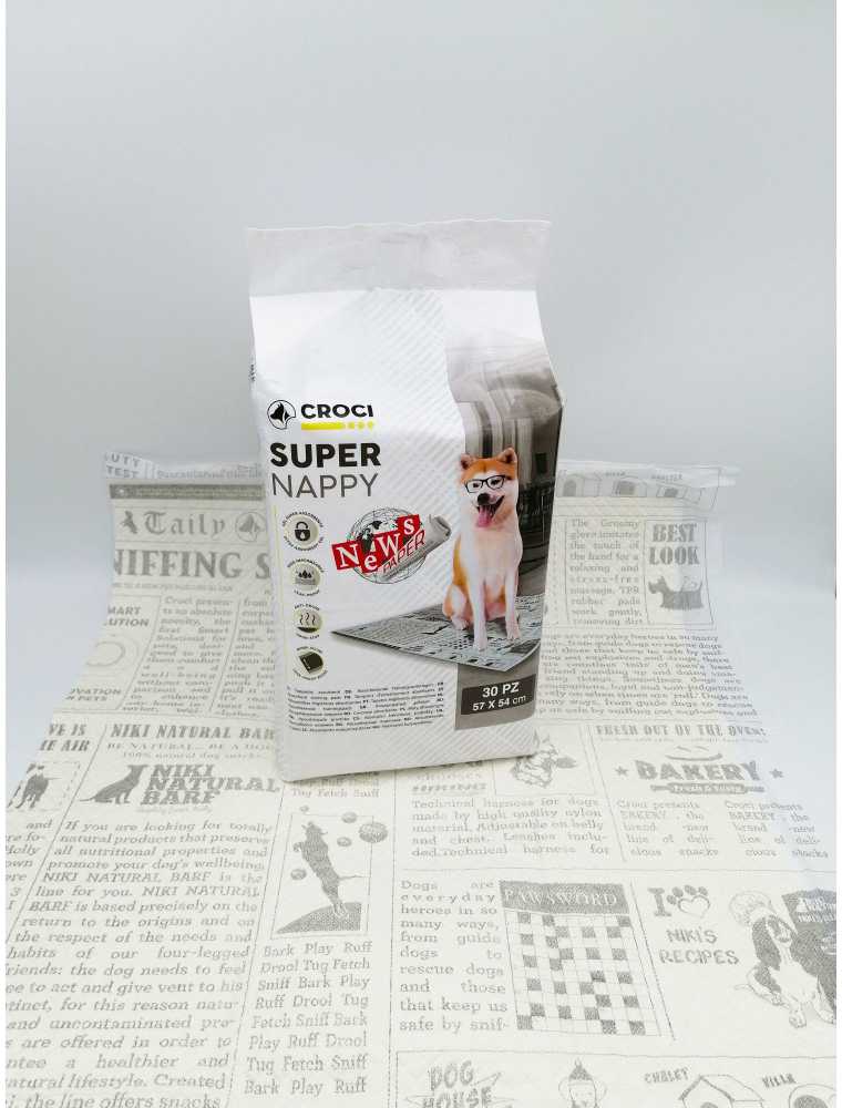 CROCI SUPER NAPPY New Paper paklotai 57x54cm 30vnt, modelis - C6028720 ...