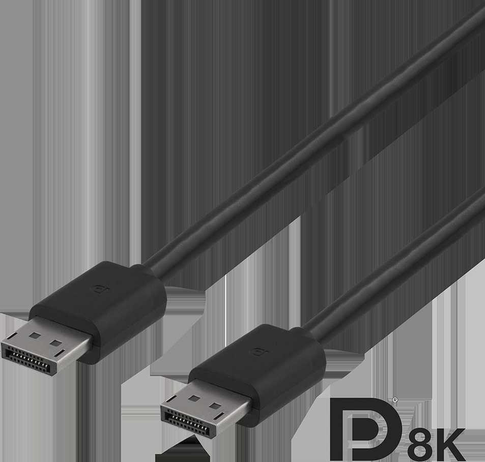 DisplayPort kabelis DELTACO 8K, DP 1.4, 3m, juodas / DP8K-1030-K ...