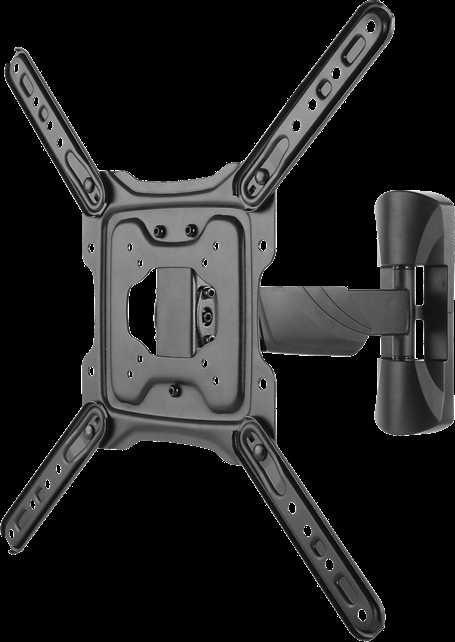 „DELTACO“, 2 krypčių sieninis TV laikiklis, 23 "-55", 35 kg, 75x75-400-400 / ARM-0256, modelis ...