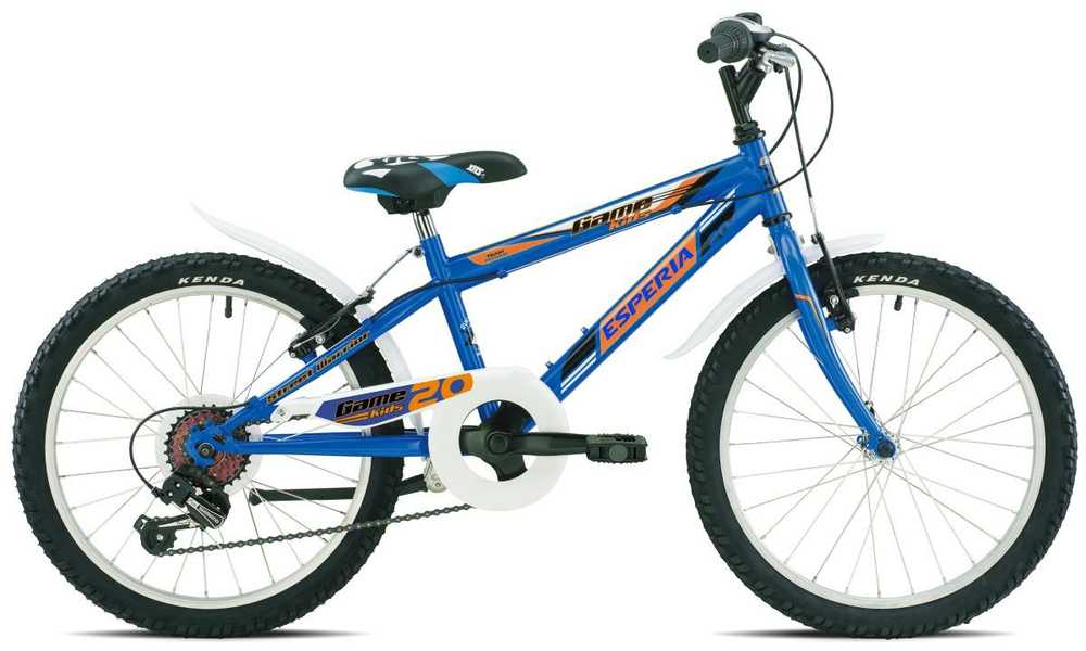 Berniukiškas dviratis Esperia 9200 MTB20 6V, 20'', mėlynas / oranžinis ...