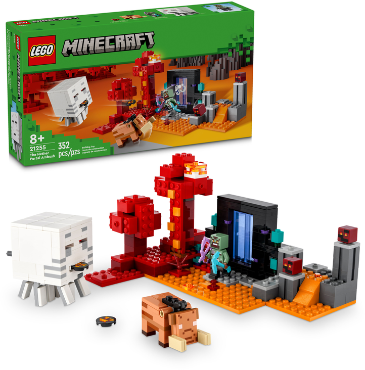 LEGO® Minecraft Pasala „Nether“ portale (21255), modelis - 21255, žema ...