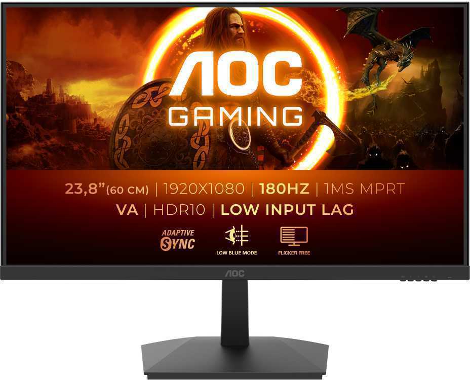 Monitorius AOC 24G15N2, 23.8", VA, 1920 x 1080, 180 Hz, 4 ms, modelis ...