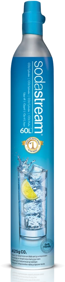 SODASTREAM AlcoJet angliarūgštės (CO2) cilindro papildymas, 60L, žema ...