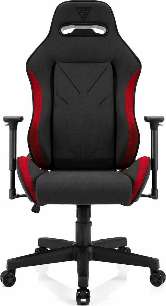Žaidimų kėdė Sense7 Netrunner fabric Gaming Chair, Juoda-raudona ...