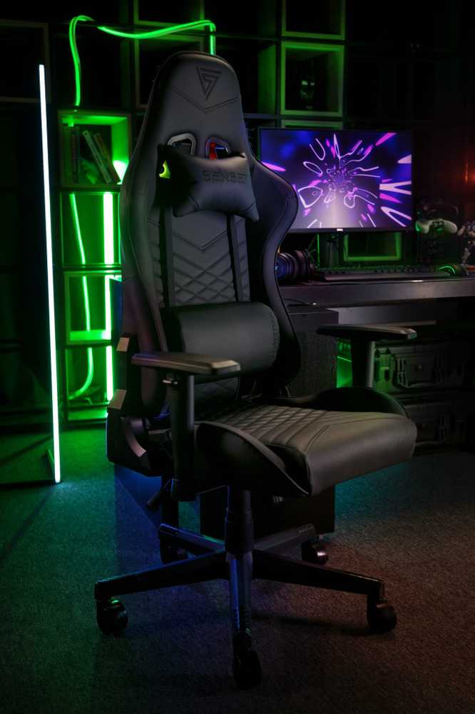 Žaidimų kėdė Sense7 Spellcaster, Juoda-pilka, modelis - ‎5902659841551 ...