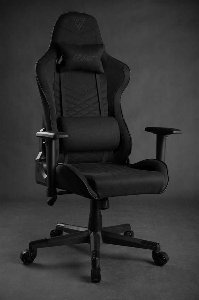Žaidimų kėdė Sense7 Spellcaster fabric Gaming Chair, Juoda, žema kaina ...