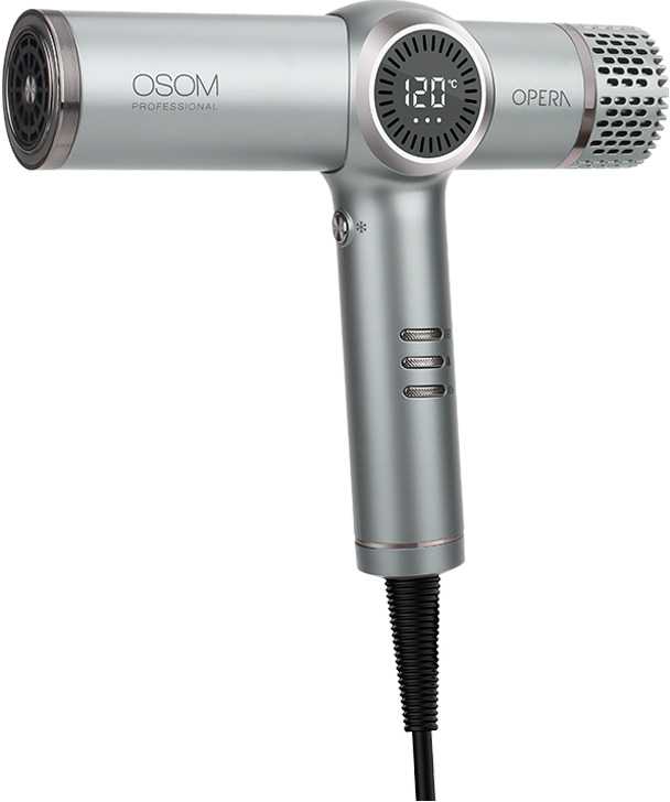 Osom Professional Plaukų džiovintuvas OPERA OSOMPF07DG, 1500 W, pilkos ...
