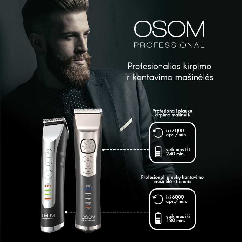 OSOM Professional Hair Clipper P9 profesionali plaukų kirpimo mašinėlė ...