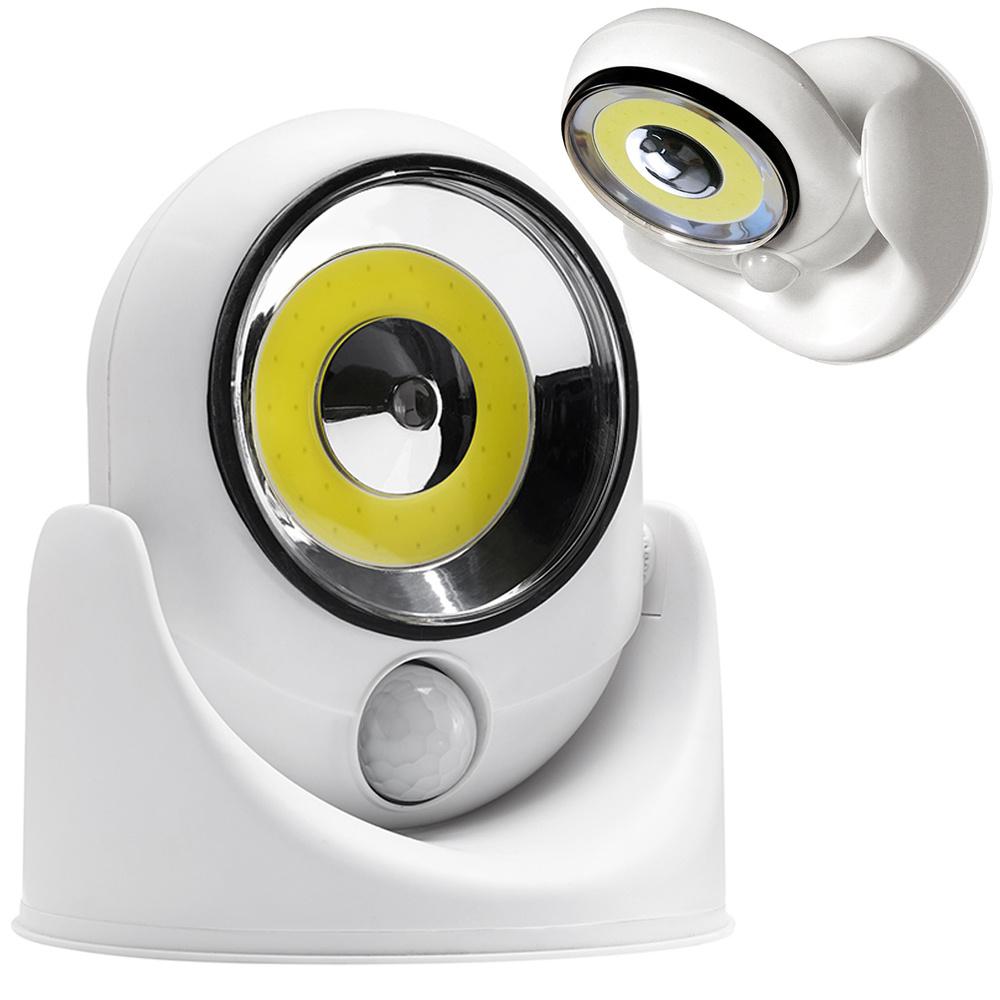 Led cob 360 battery lamp with motion detector, žema kaina | Varle.lt