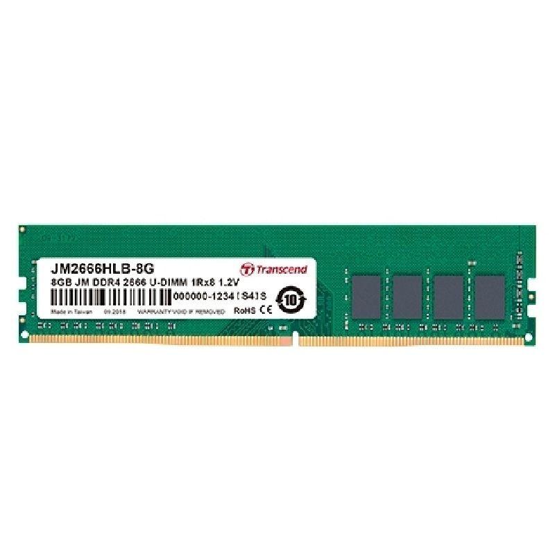 RAM TRANSCEND 8GB JM DDR4 2666 U-DIMM 1Rx8 1Gx8 CL19 1,2V, modelis - ‎JM2666HLB-8G, žema kaina ...