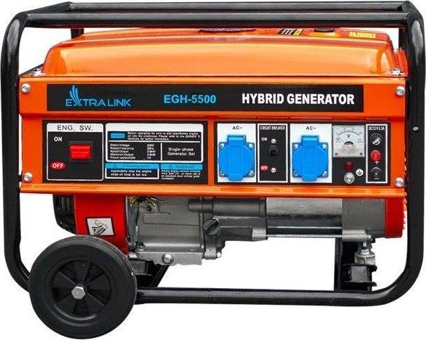 Hibridinis elektros generatorius Extralink EGH-5500, 5.5kW, modelis ...
