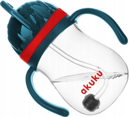 Akuku Innovative Cup Vandens butelis su pasvertu šiaudiniu mėlynu ...