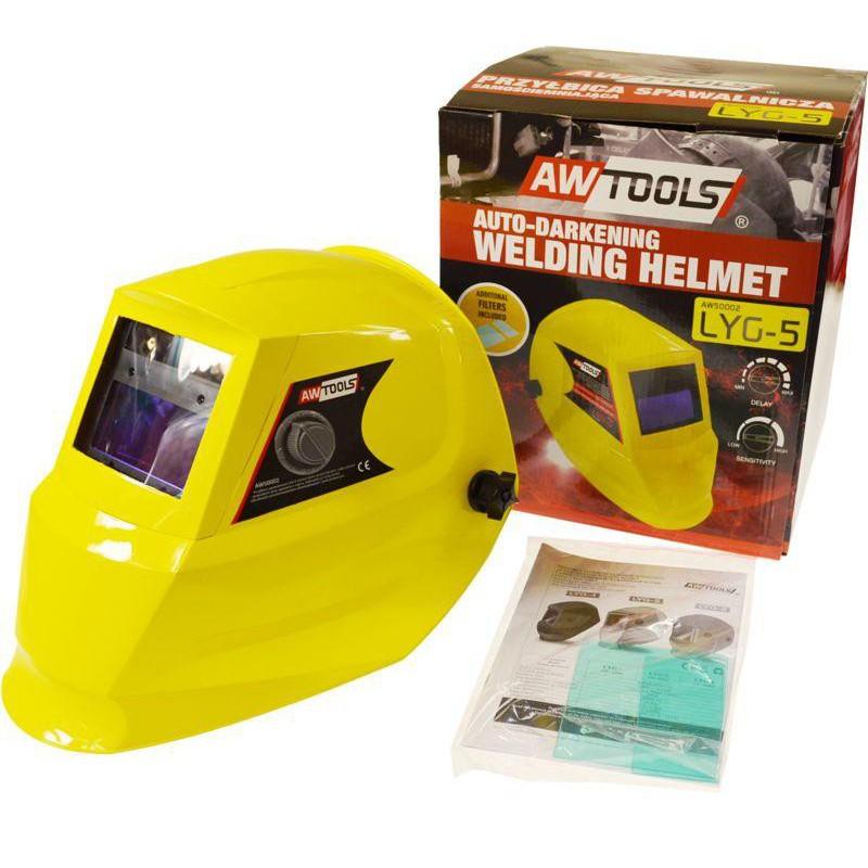 AW-Tools AWTOOLS savaime nudažantis suvirinimo šalmas LYG-5 DIN 9-13 ...