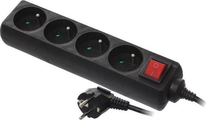 AW-Tools AWTools maitinimo juosta 4 lizdai 1,5 m juodi (AW24690 ...