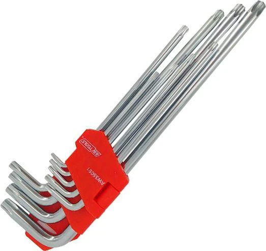 AW-Tools AWTools Torx raktai labai ilgas 9 vienetų (AW35051), modelis ...