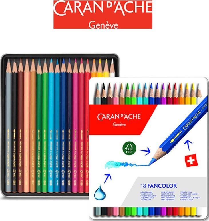 Caran Darche Caran d `Arche Kredki CARAN D' ACHE Fancolor, Metalowe ...