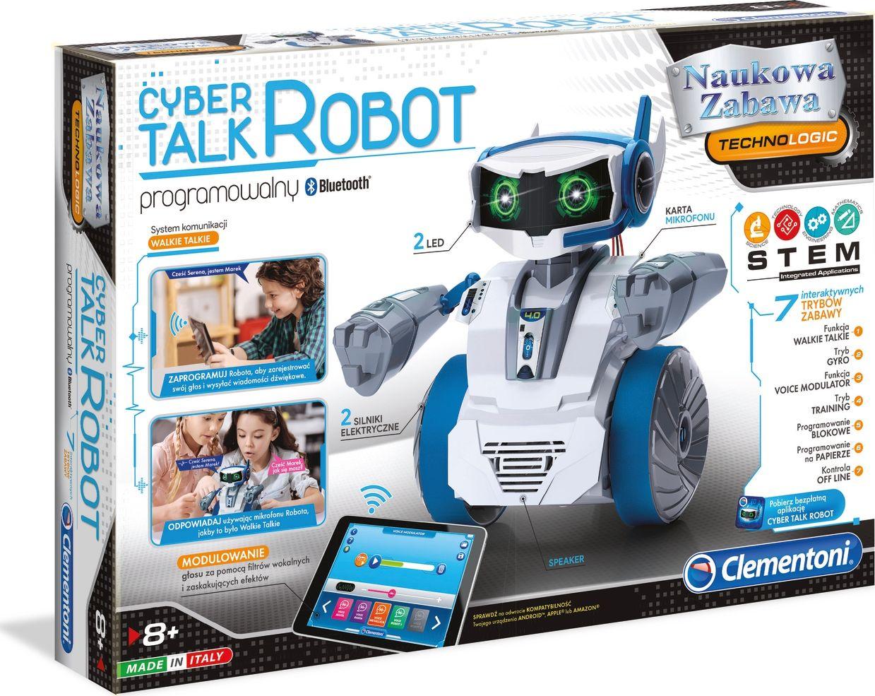 Cyber - programuojamas kalbantis robotas - Clementoni 50122, modelis ...