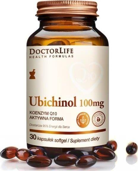Doctor Life Ubiquinol kofermento Q10 aktyvi forma 100mg maisto papildas 30 kapsulių, modelis ...