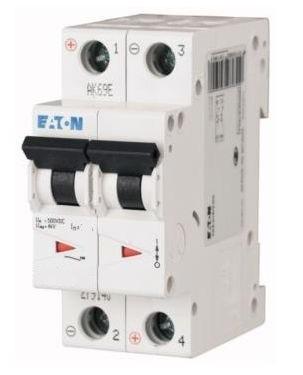 Eaton Corporation Eaton miniatiūrinis grandinės pertraukiklis FAZ-C2 / 2-DC 2P C 2A 10kA 279134 ...