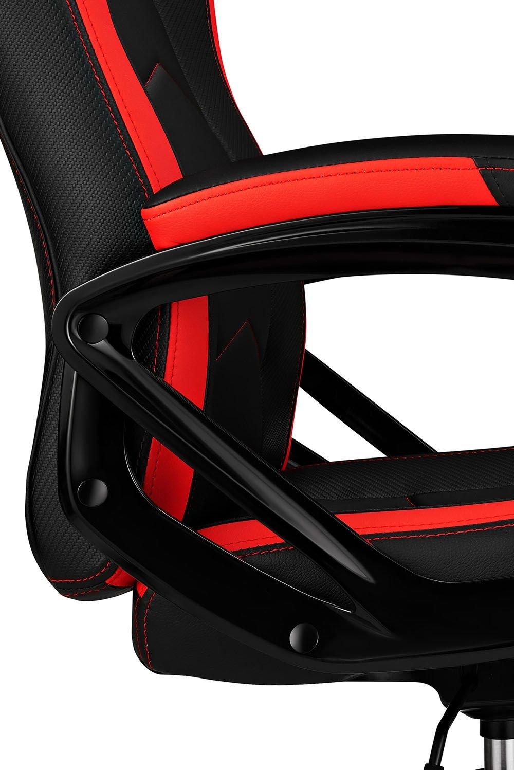 Žaidimų kėdė PRO-GAMER Atilla Carbon 2.0 Juodai-raudona, modelis - PG32 ...