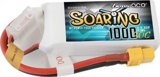 Gens Ace & Tattu Akumuliatorius Gens Ace Soaring 1000mAh 11.1V 30C 3S1P ...