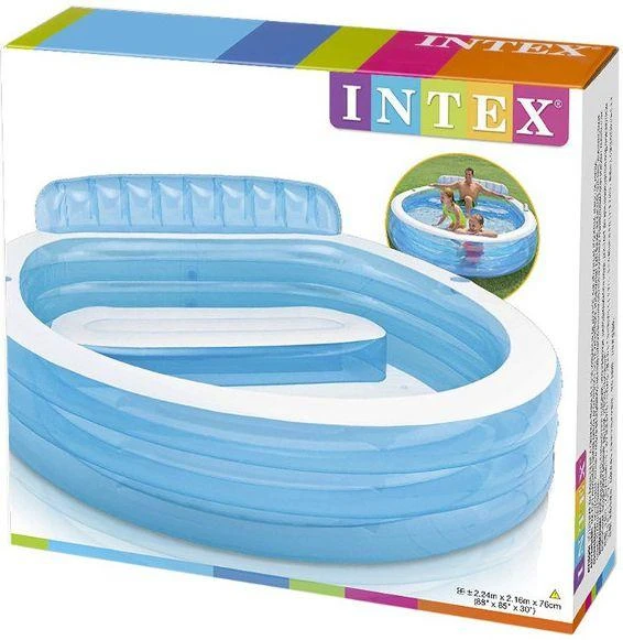 Intex sodo baseinas su sėdyne, modelis - 57190, žema kaina | Varle.lt