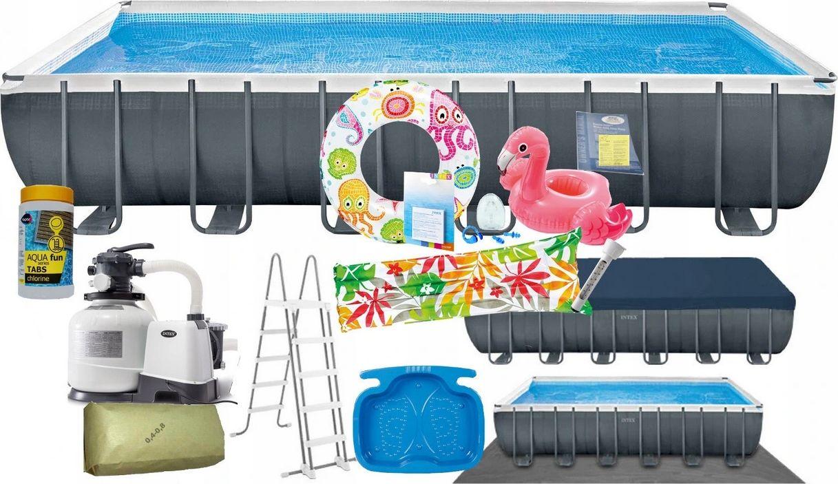 Lauko baseinas INTEX Ultra XTR Rectangular Pool Set 7.32 x 3.66 x 1.32m ...