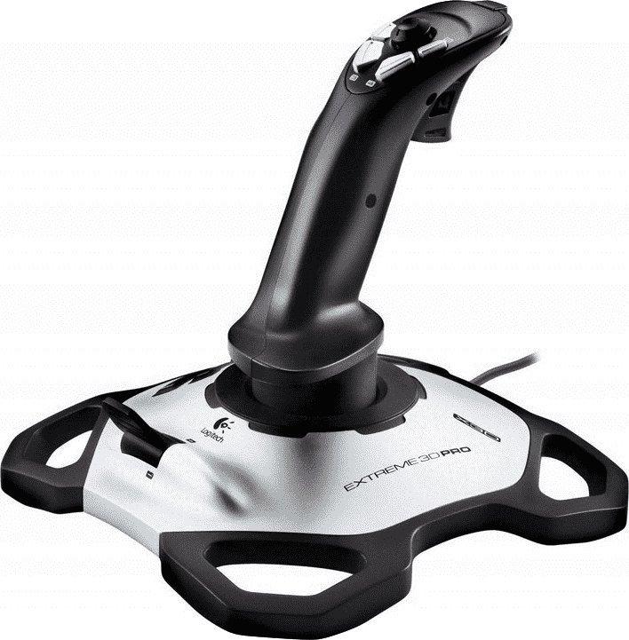LOGITECH Extreme 3D Pro Joystick 12 mygtukų, prijungtų prie kompiuterio ...