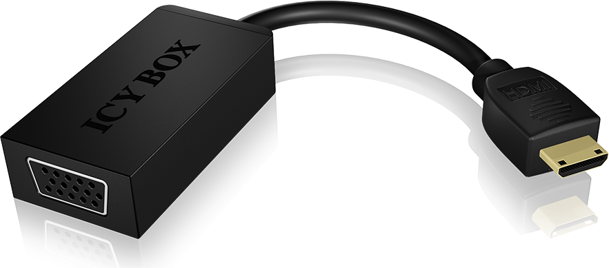 Raidsonic ICY BOX HDMI mini jungtis prie VGA adapterio VGA (D-Sub ...