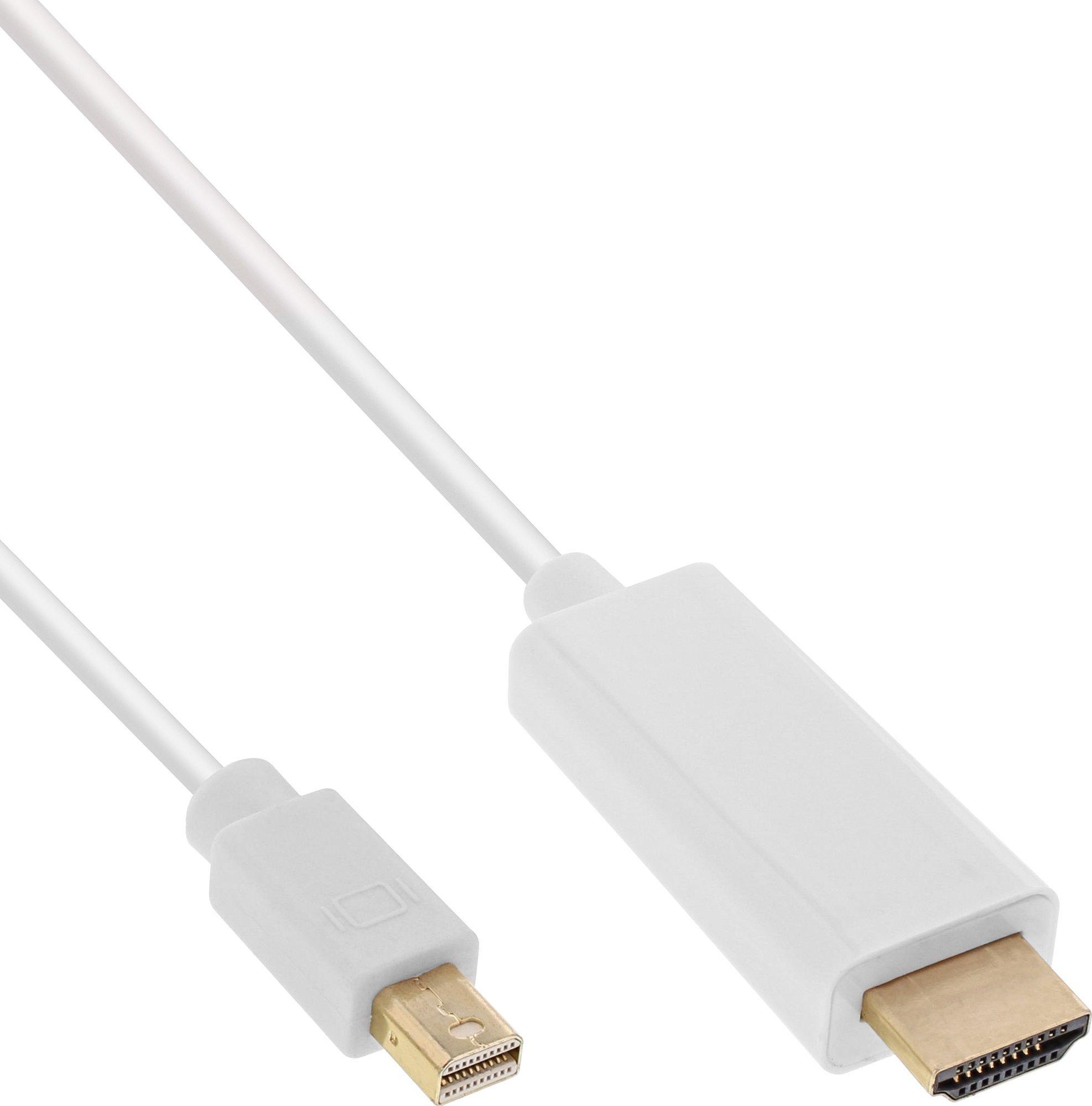 Kabelis InLine DisplayPort Mini - HDMI 3m balta (17173I), žema kaina ...