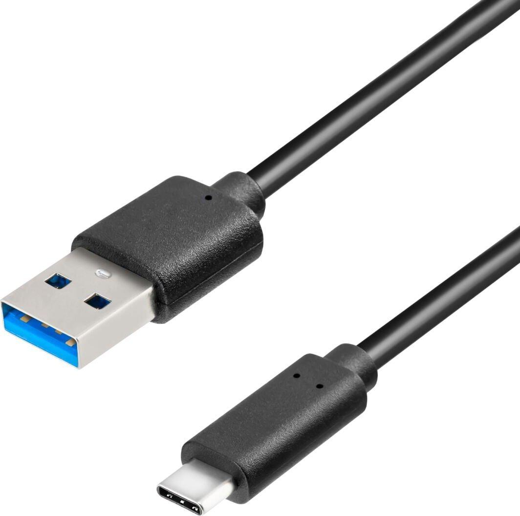 USB kabelis EFB USB-A - USB-C 1 m Juodas (K5282-3ASW.1), modelis ...