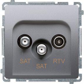 Kontakt-Simon Simon Basic RTV- SAT- SAT inox antenos lizdas (BMZAR ...