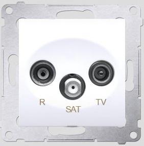 Kontakt-Simon SIMON54 RTV / SAT antenos lizdas baltas - DASP.01 / 11 ...