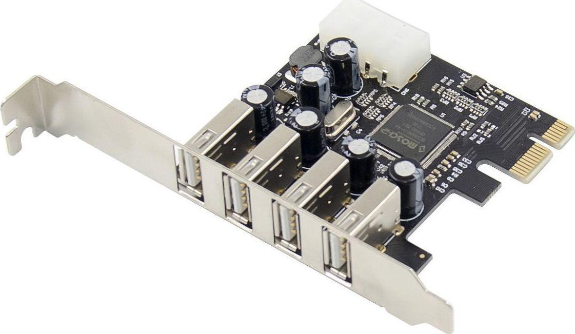 Šakotuvas Kontrolierius ProXtend PCIE 2.0 x1 - 4x USB 2.0 (PX- UC ...