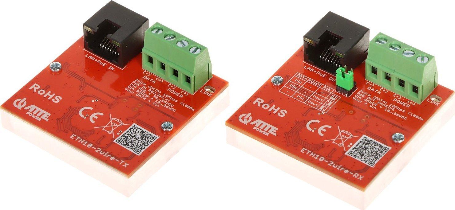 Atte Rinkinys UTP / 2-WIRE keitikliai LAN POE PERDAVIM ETH10-2WIRE ...