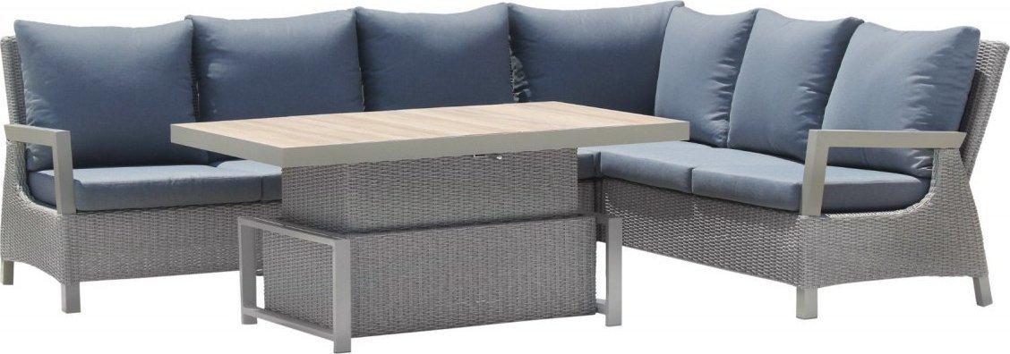 Lauko baldų komplektas Ramiz Sodo baldų rotango kampai + Reguliuojamas ...